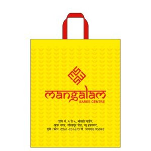 Mangalam Yellow Non Woven Loop Handle Bag | Bagsguru