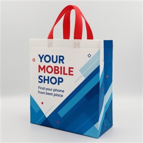BlueFlash Mobile Non Woven Box Bag | Premium Retail Packaging – Bags Guru